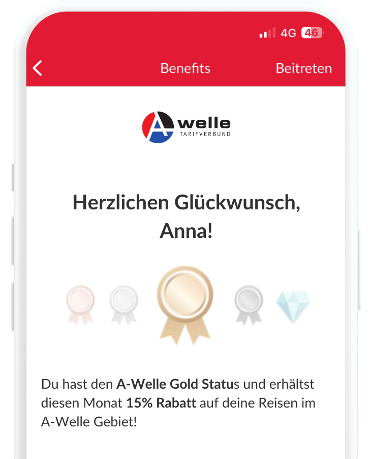 Neues Rabattmodell im Tarifverbund A-Welle